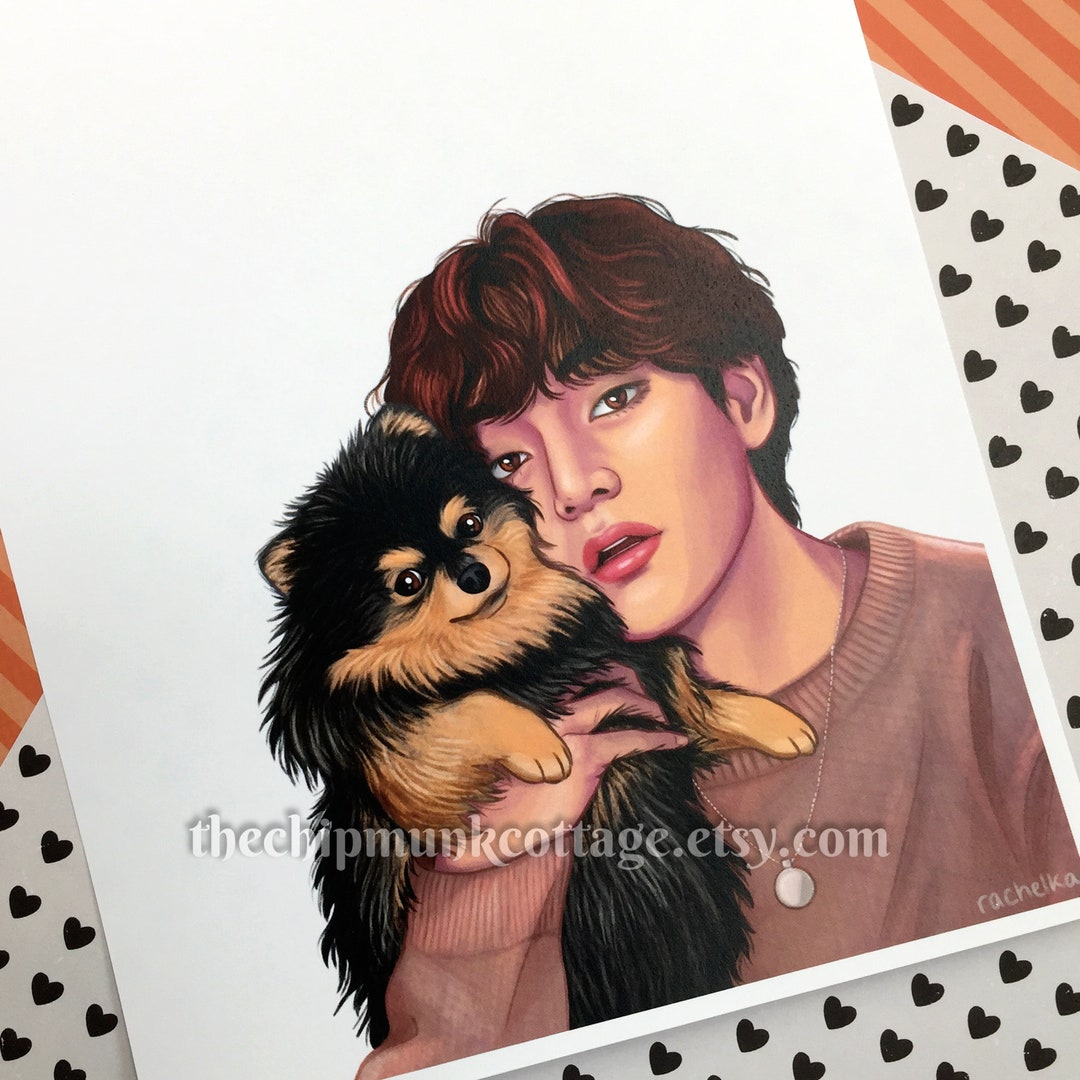 BTS Tae & Tannie Art Print | Taehyung Yeontan Kpop Boy Band Poster - Etsy