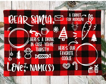 Dear Santa Placemat Milk for Santa Mug Cookies for Santa - Etsy