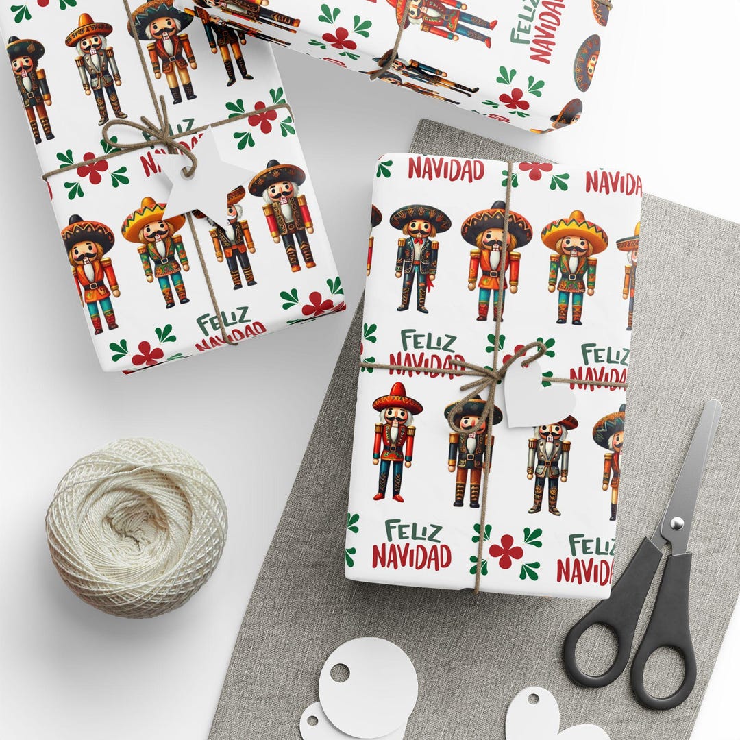 Wrapping Papers, Mexican Nutcracker Felix Navidad Design, Christmas ...