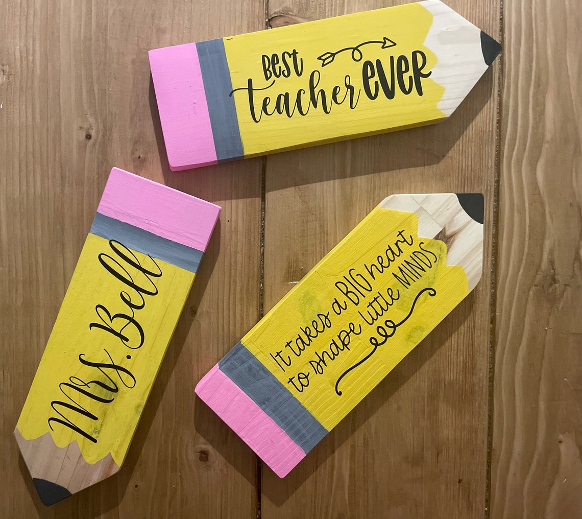 Customized Teacher Pencil - Etsy