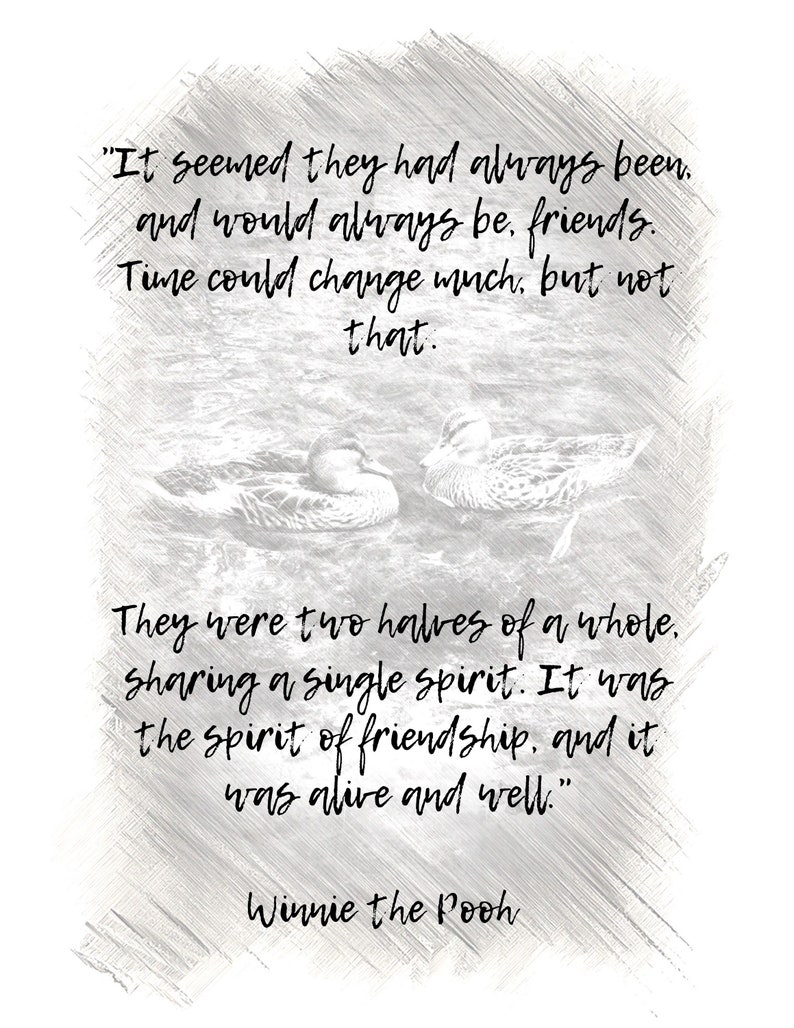 It Seems They Would Always Be Friends. Winnie the Pooh. Inspirational ...