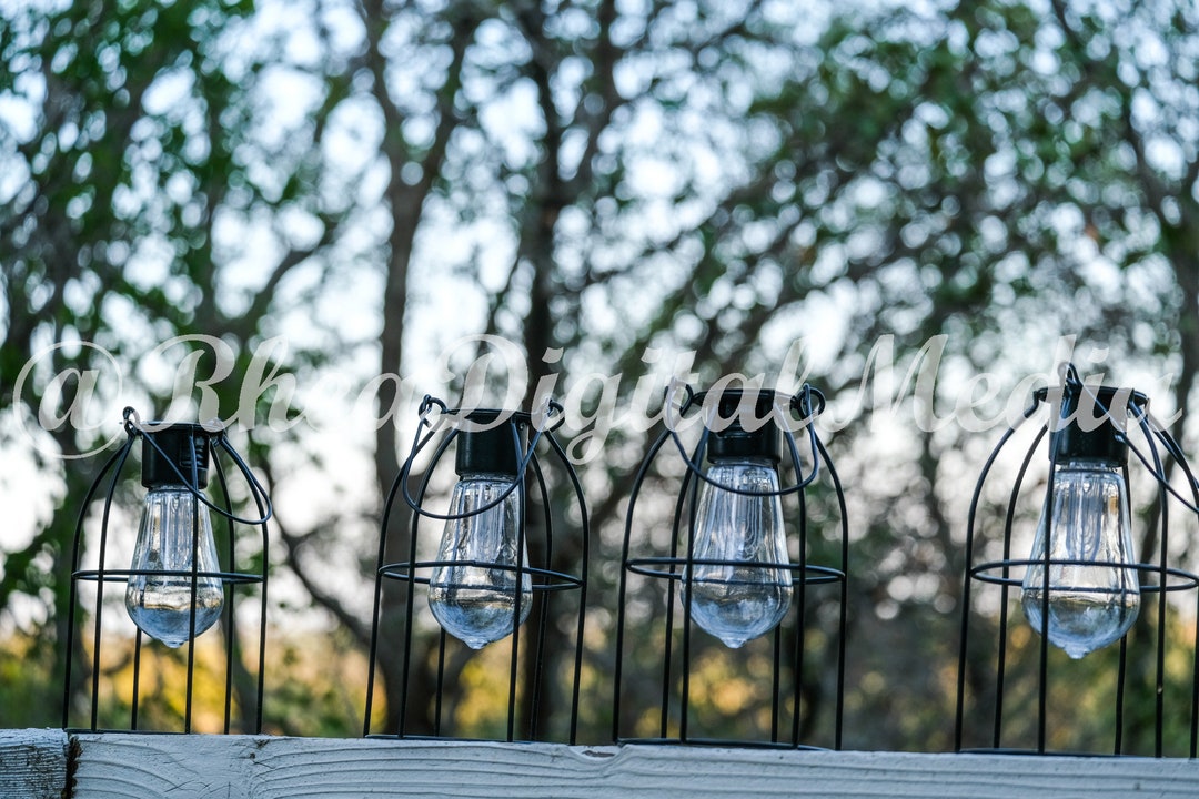 Four Lanterns on a Ledge Photo - Etsy