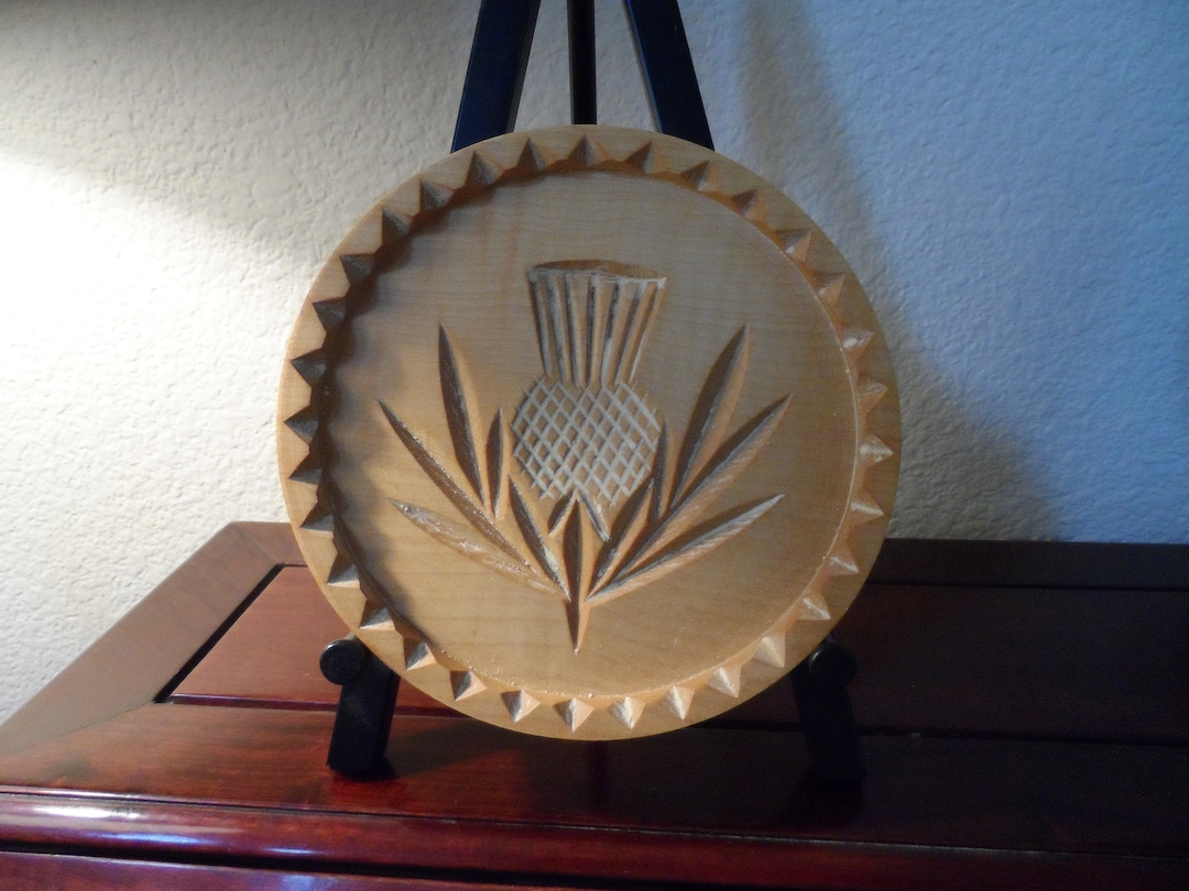 Vintage Scottish Shortbread Mould Braemar Thistle Wooden - Etsy Canada