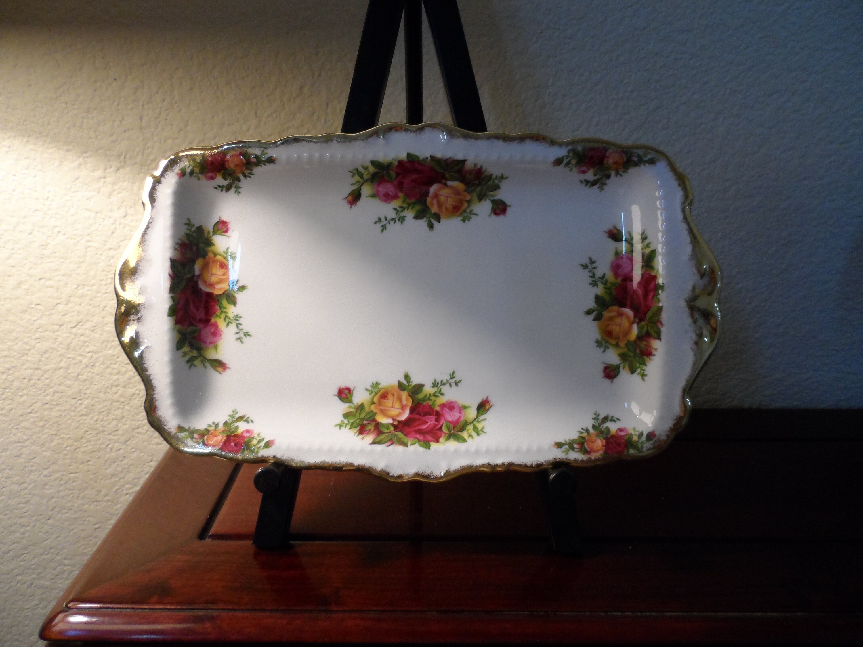 Royal Albert Old Country Roses Rectangular Sandwich Tray - Etsy