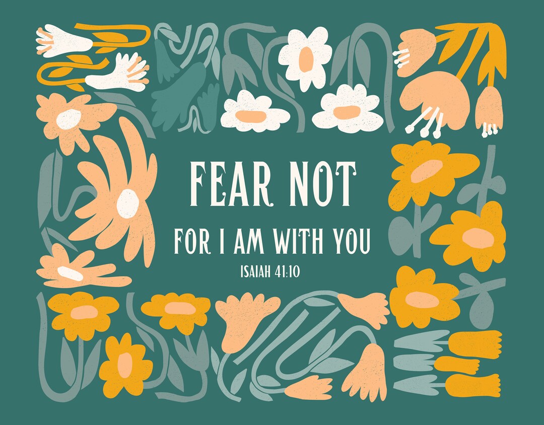 Bible Verse Printable, Fear Not, New Testament, Christian, Scriptures ...