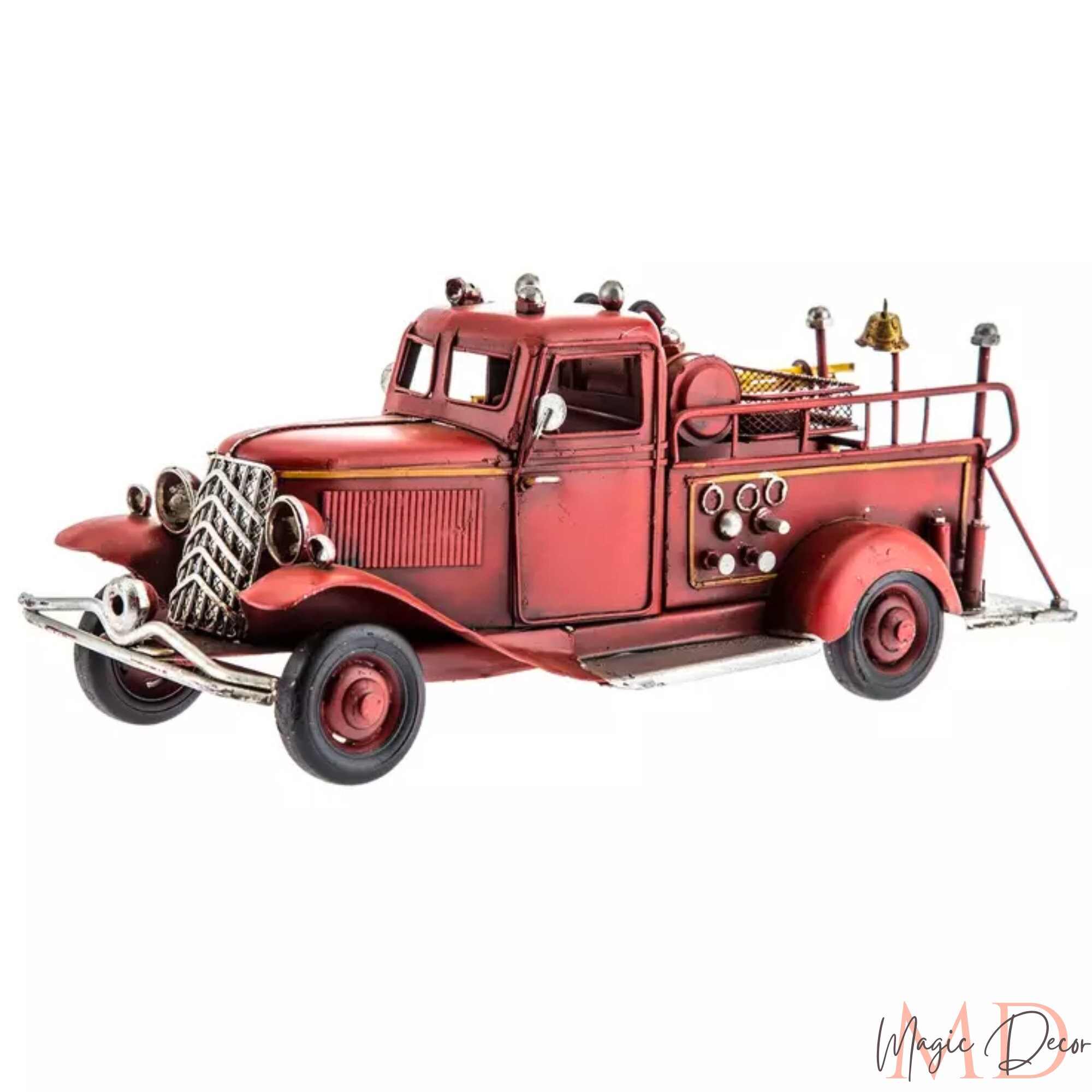 Metal Fire Truck, 1930's Old Style Fire Truck, Home Decor, Birthday ...