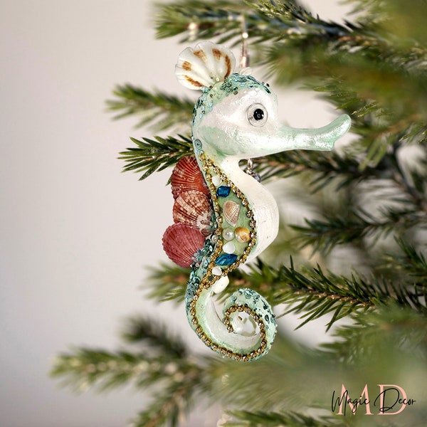 Seahorse Ornament - Etsy