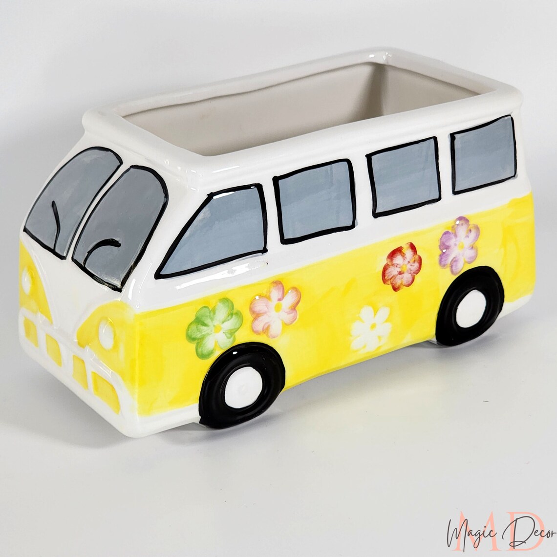 Ceramic VW Bus Planter Hippie Bus Ceramic Planter Groovy 70s - Etsy