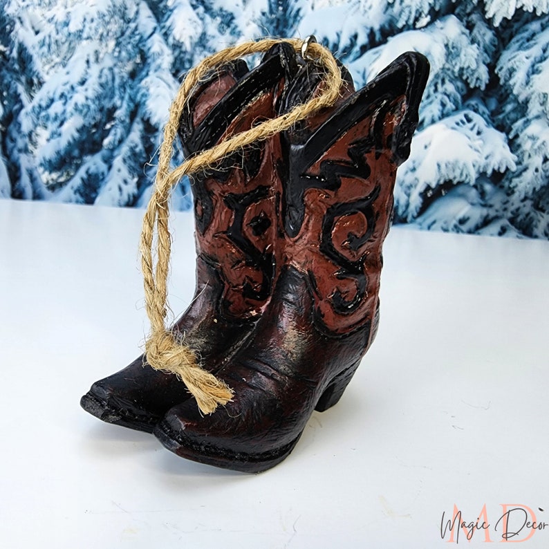 Cowboy Boots Ornament, Cowboy Boots for Christmas Tree, Western ...