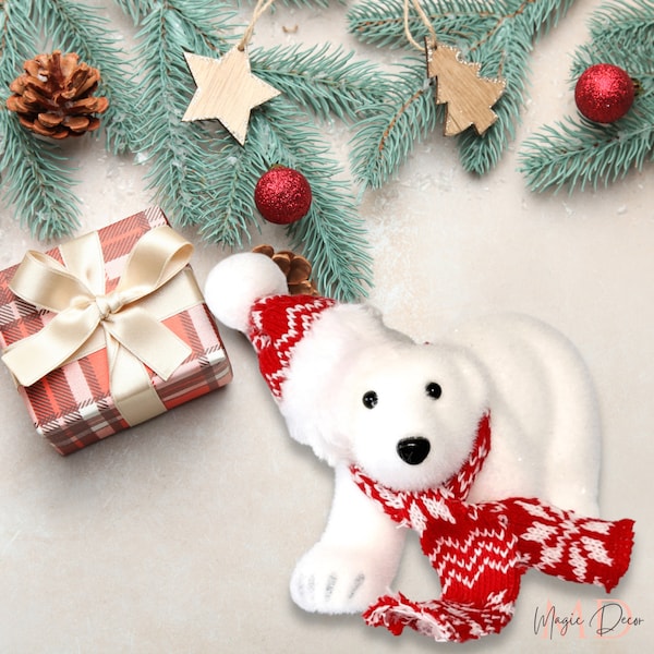 Polar Bear Christmas - Etsy