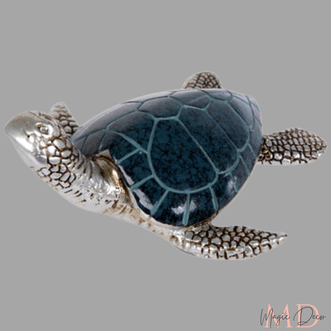 Turtle Decor Home, Blue Turtle, Turtle Ornament, Ornaments for Gifts ...