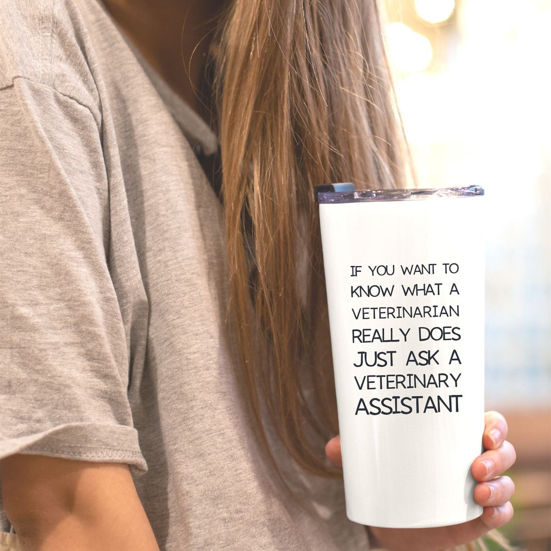 Gift for Veterinary Assistant, Funny Coffee Cup, Sarcastic Birthday ...