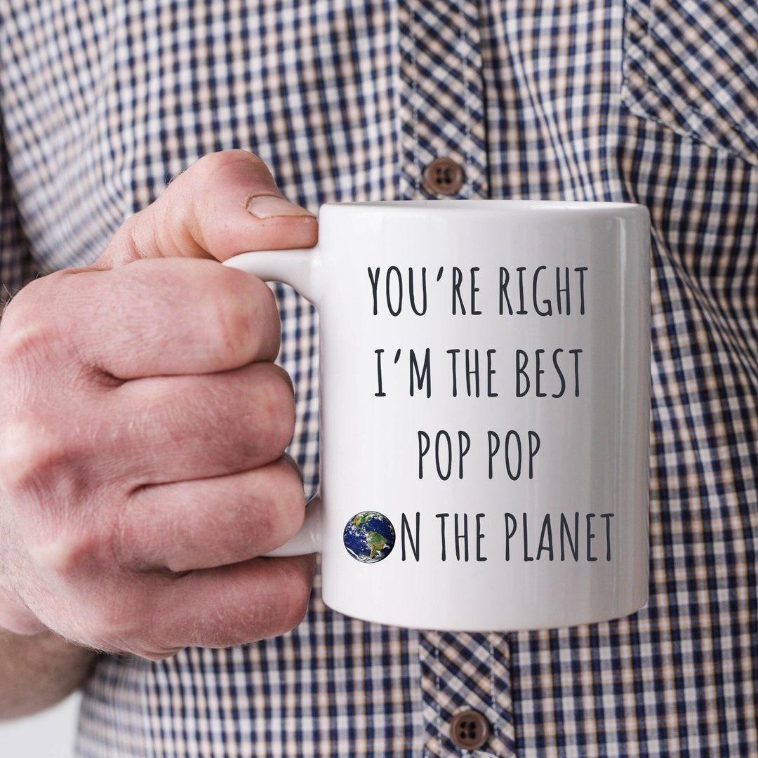 Gift for Pop Pop From Granddaughter, Funny Pop Pop Coffee Cup, Cute ...