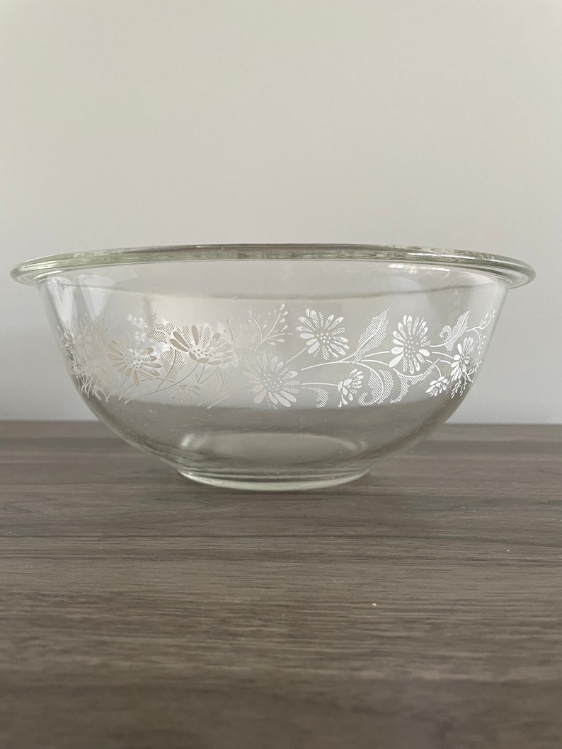 Vintage Pyrex Mixing Bowl Clear Colonial Mist 1 one 325 2.5L Nesting ...