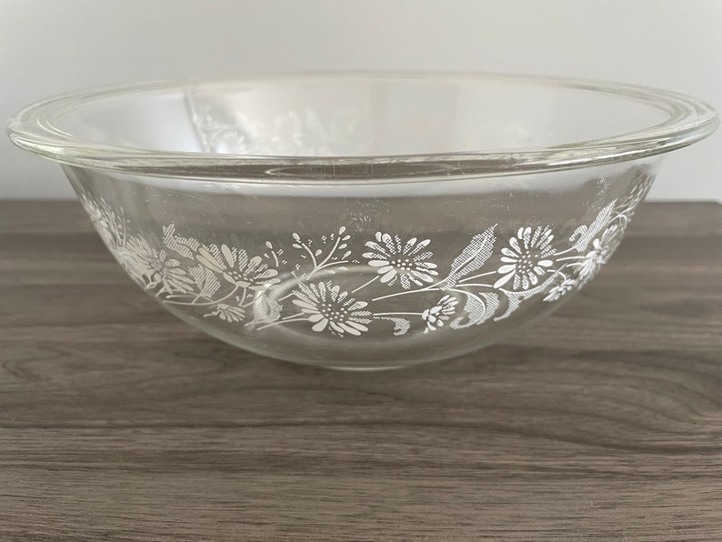 Vintage Pyrex Mixing Bowl Clear Colonial Mist 1 one 325 2.5L Nesting ...