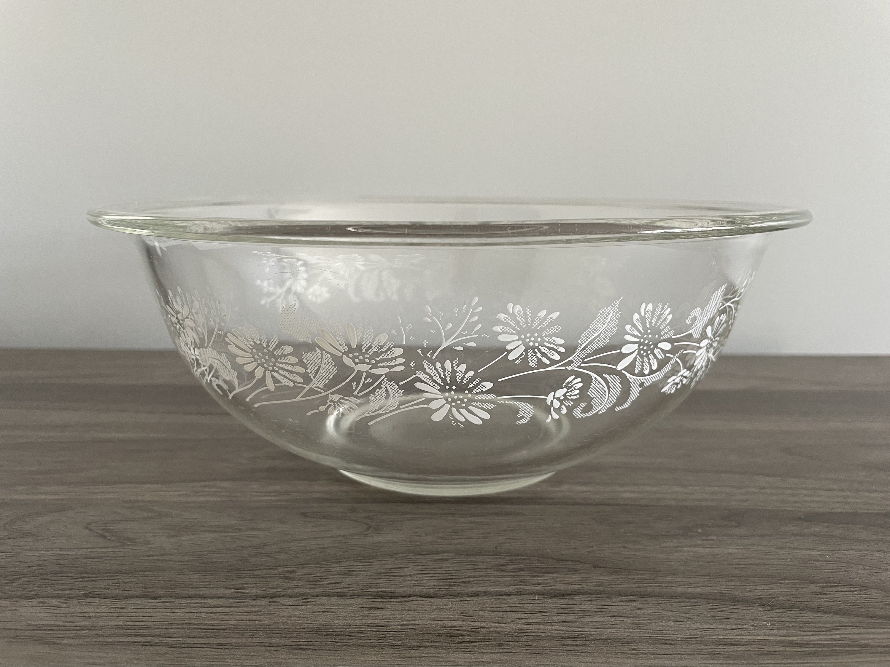 Vintage Pyrex Mixing Bowl Clear Colonial Mist 1 one 325 2.5L Nesting ...