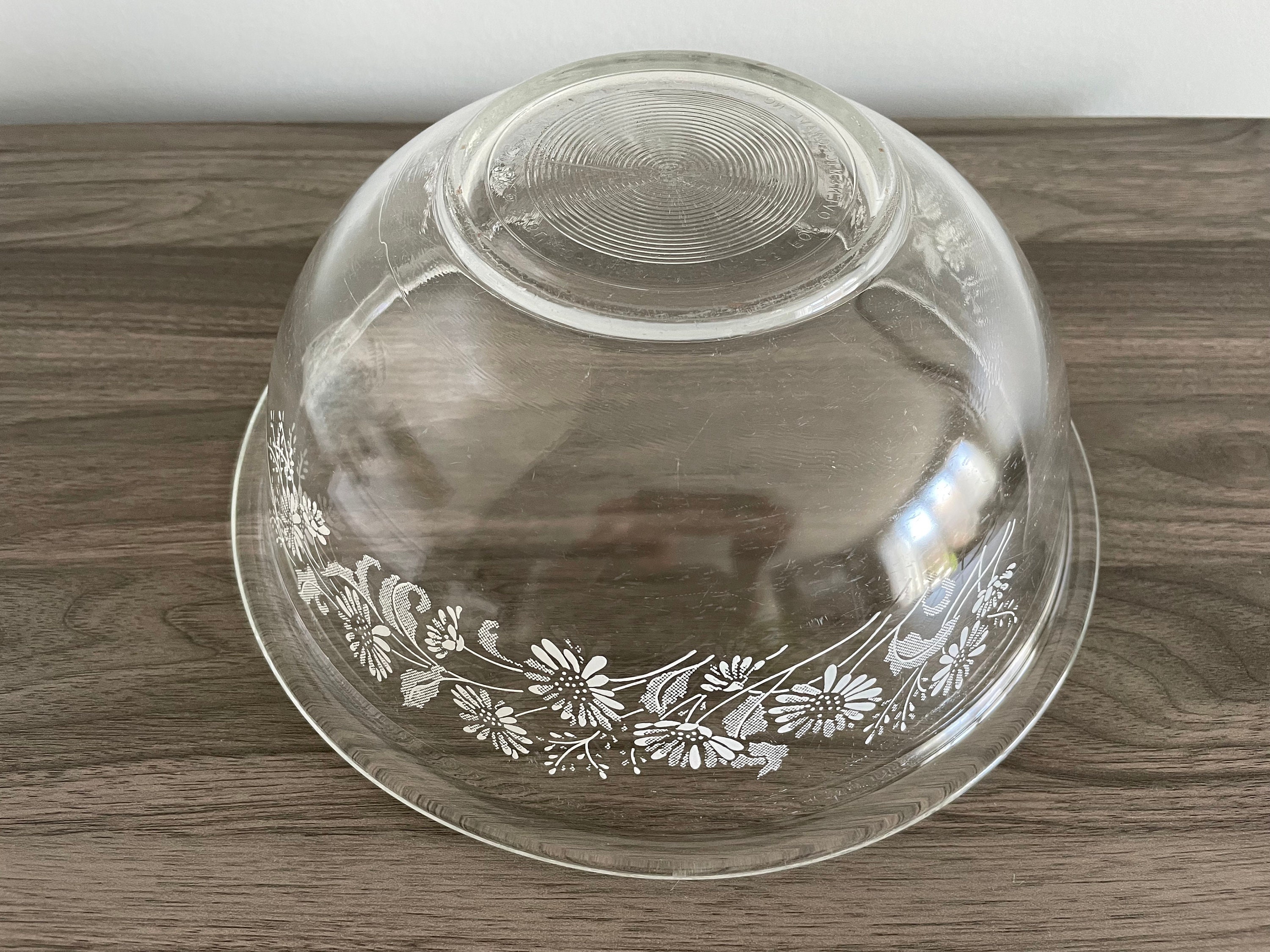 Vintage Pyrex Mixing Bowl Clear Colonial Mist 1 one 325 2.5L Nesting ...