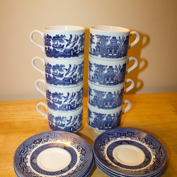 Blue Willow Tea Set - Etsy