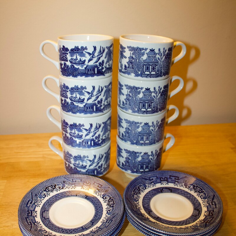 Blue Willow Tea Set - Etsy