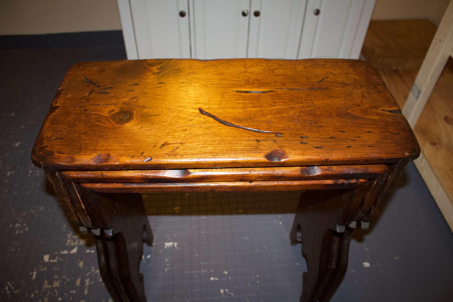 Antique Primitive Rustic Farmhouse Nesting Tables Rare Find - Etsy