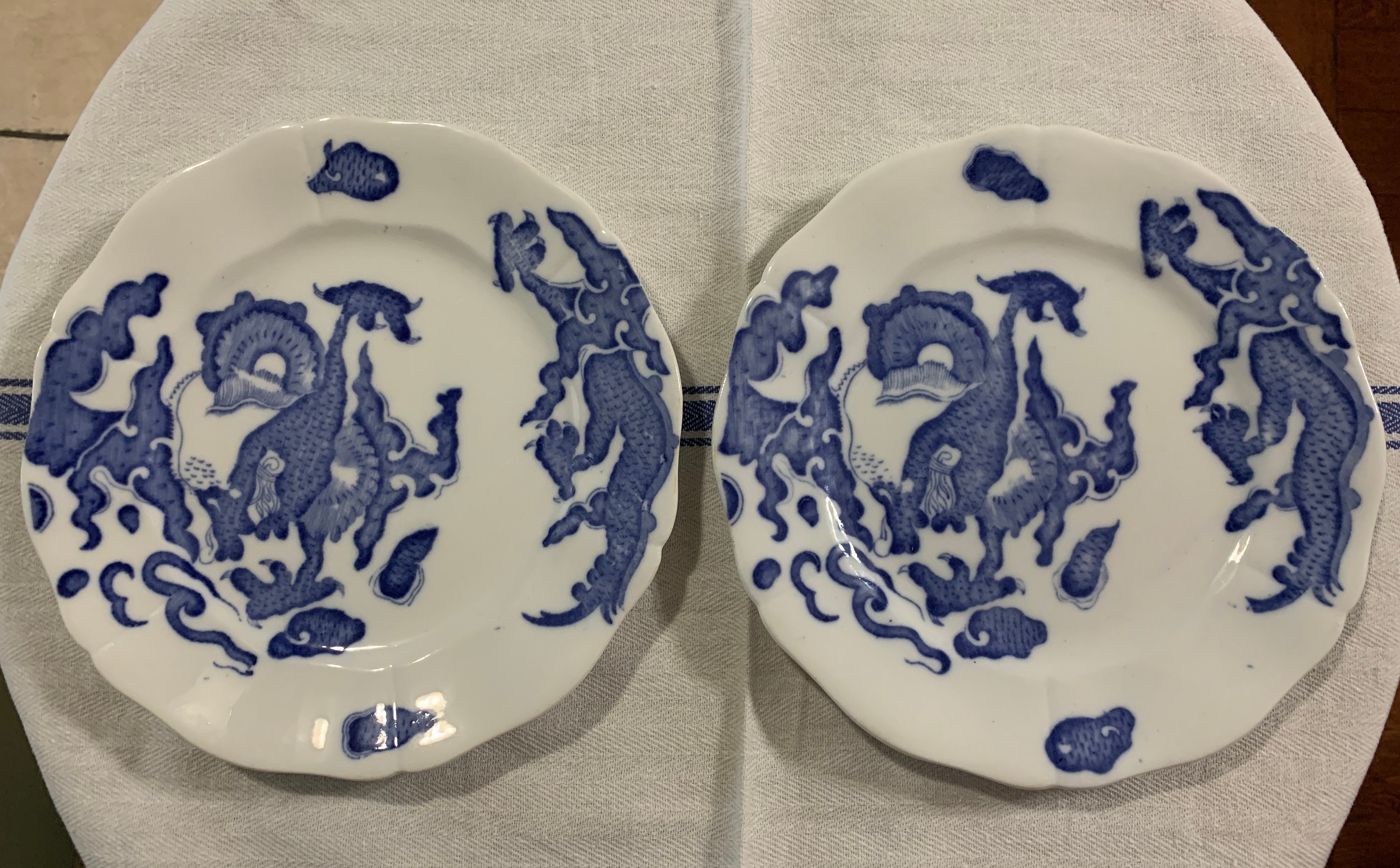 Blue Dragon Plate by Coalport - Etsy