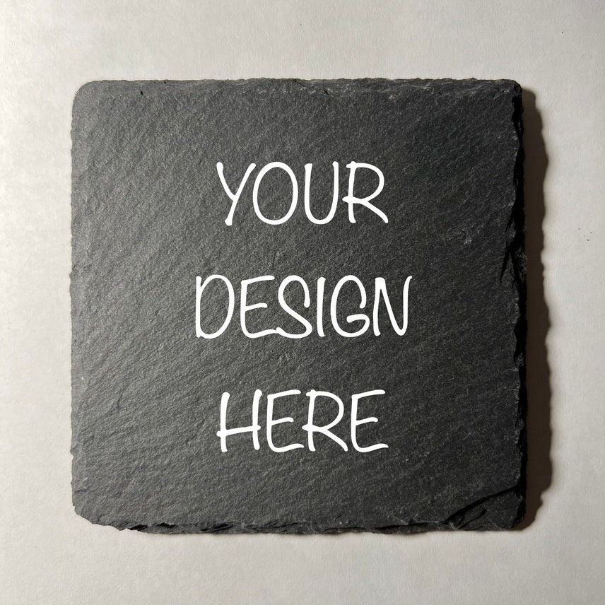 Custom Slate Coaster (SQUARE) - Etsy
