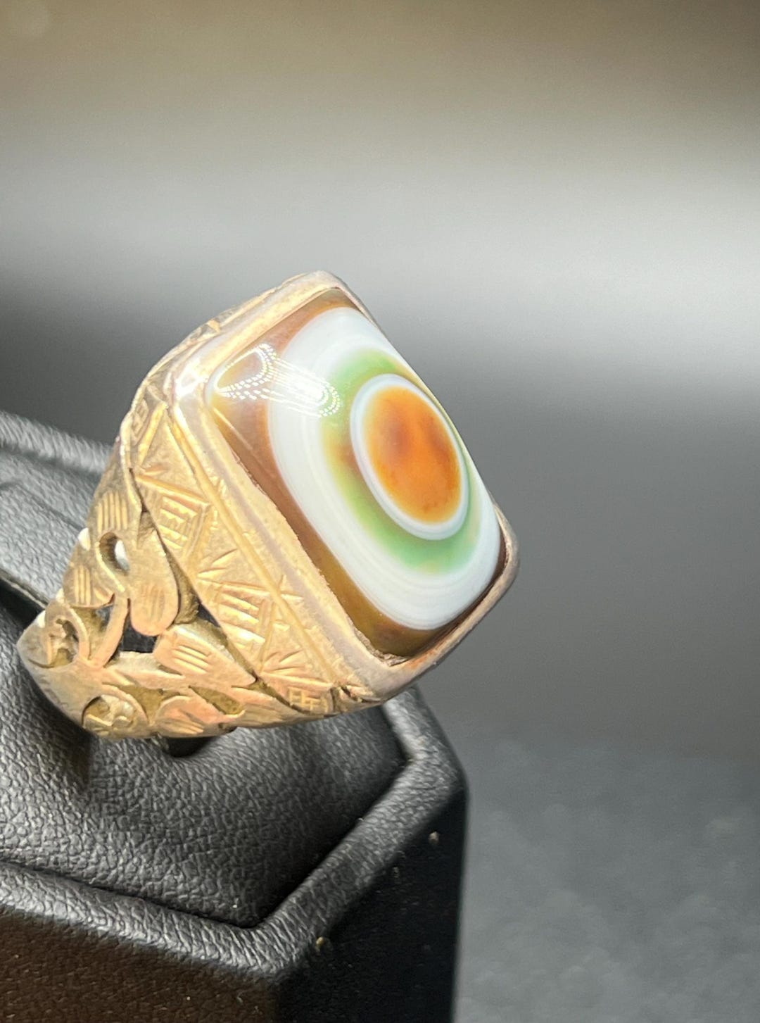 Vintage Authentic Handmade Natural Sulemani Hakik (agate) Eye Shape ...