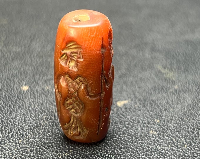 Ancient Medieval Intaglio Seal Cylinder Agate Stone Stamp Bead - Etsy