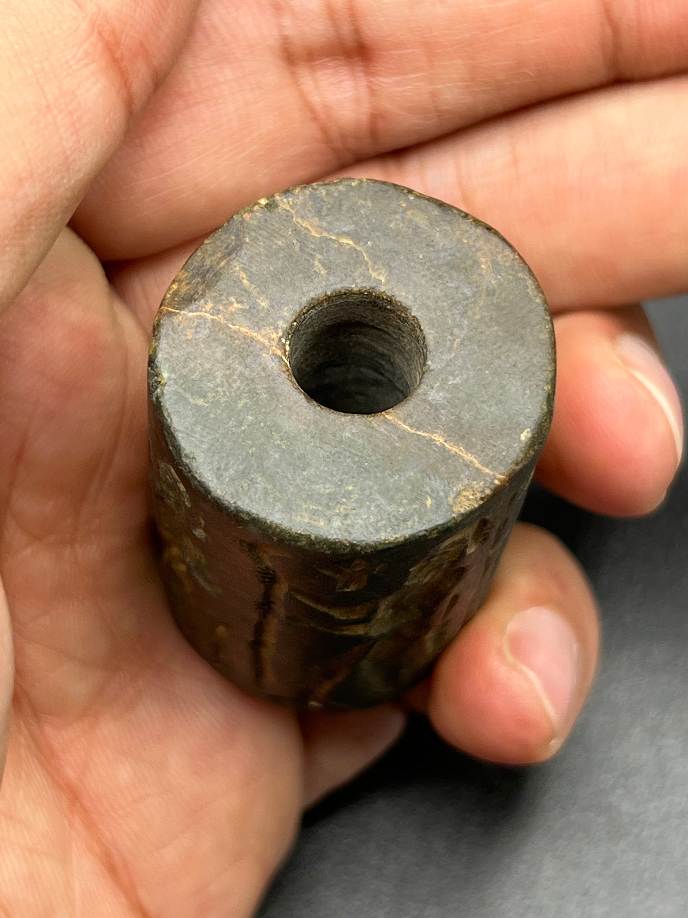 Medieval Intaglio Seal Cylinder Stone Bead - Etsy