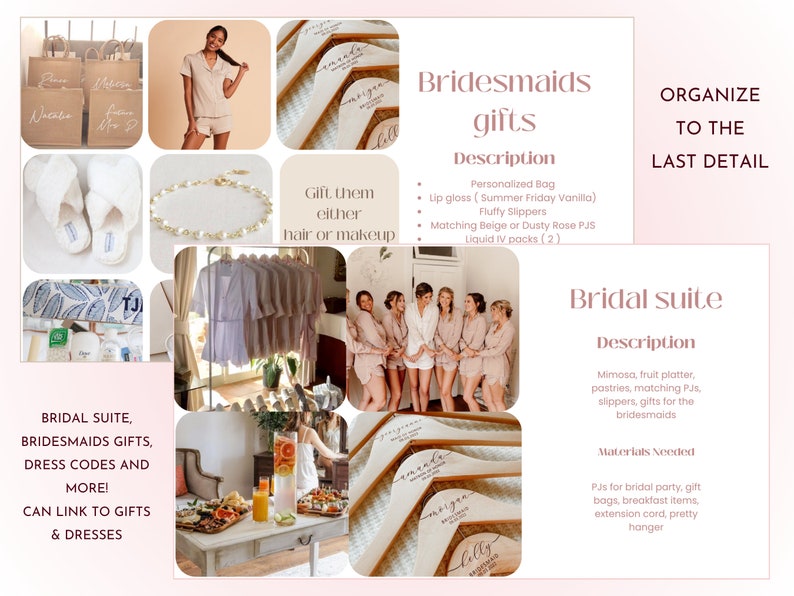 Wedding Planner Book: Mood Board Template (PDF) - Etsy