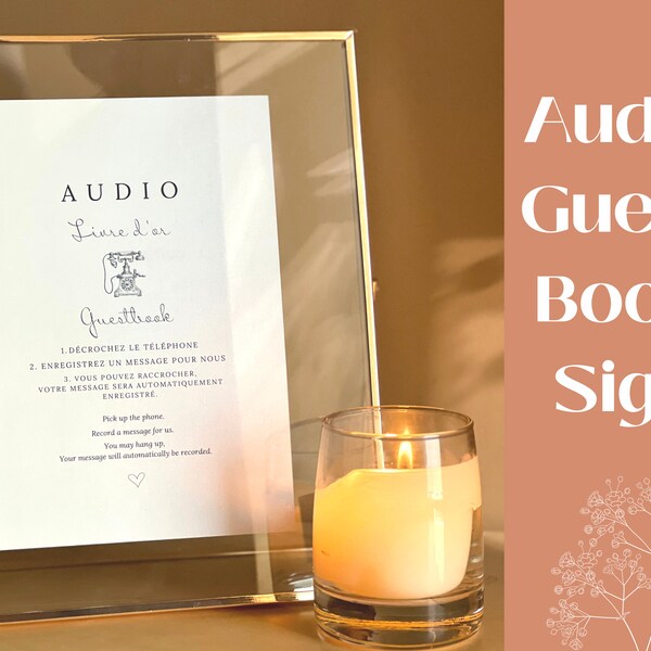 Audio Wedding Guestbook Sign - Etsy