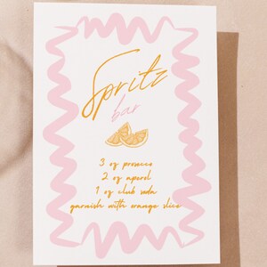 Aperol Spritz Bar Sign for Bridal Shower Love at First Spritz or Main ...