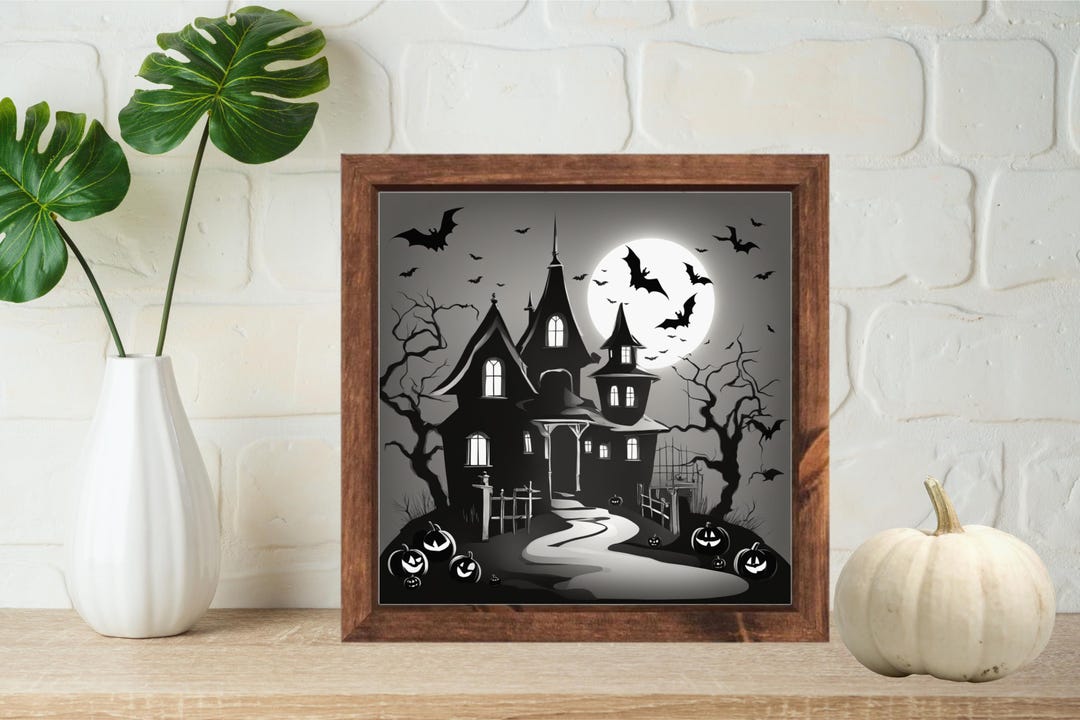Spooky Halloween Sign, Creepy Halloween Decorations for Home, Spooky ...