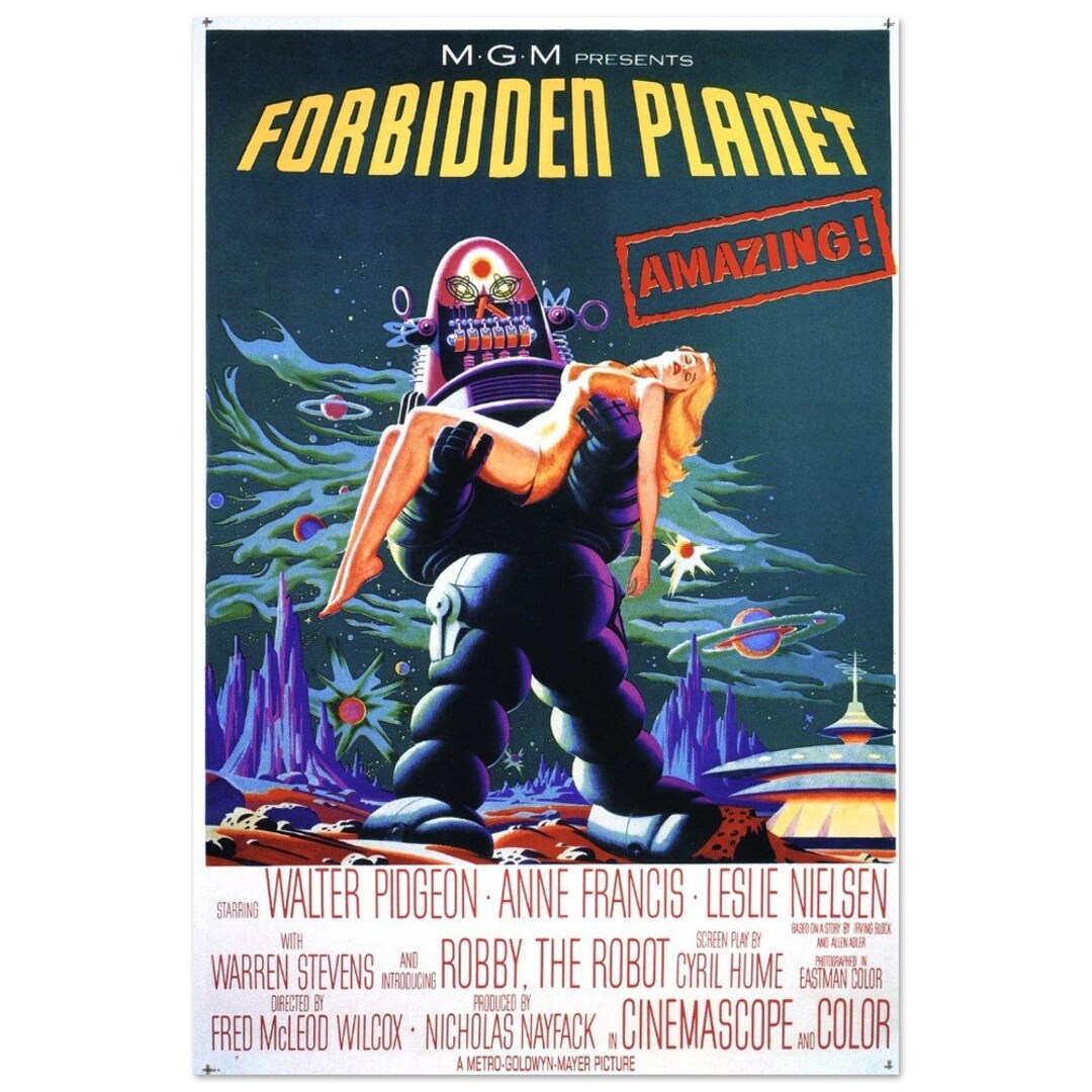 1956 Forbidden Planet Movie Poster - Etsy