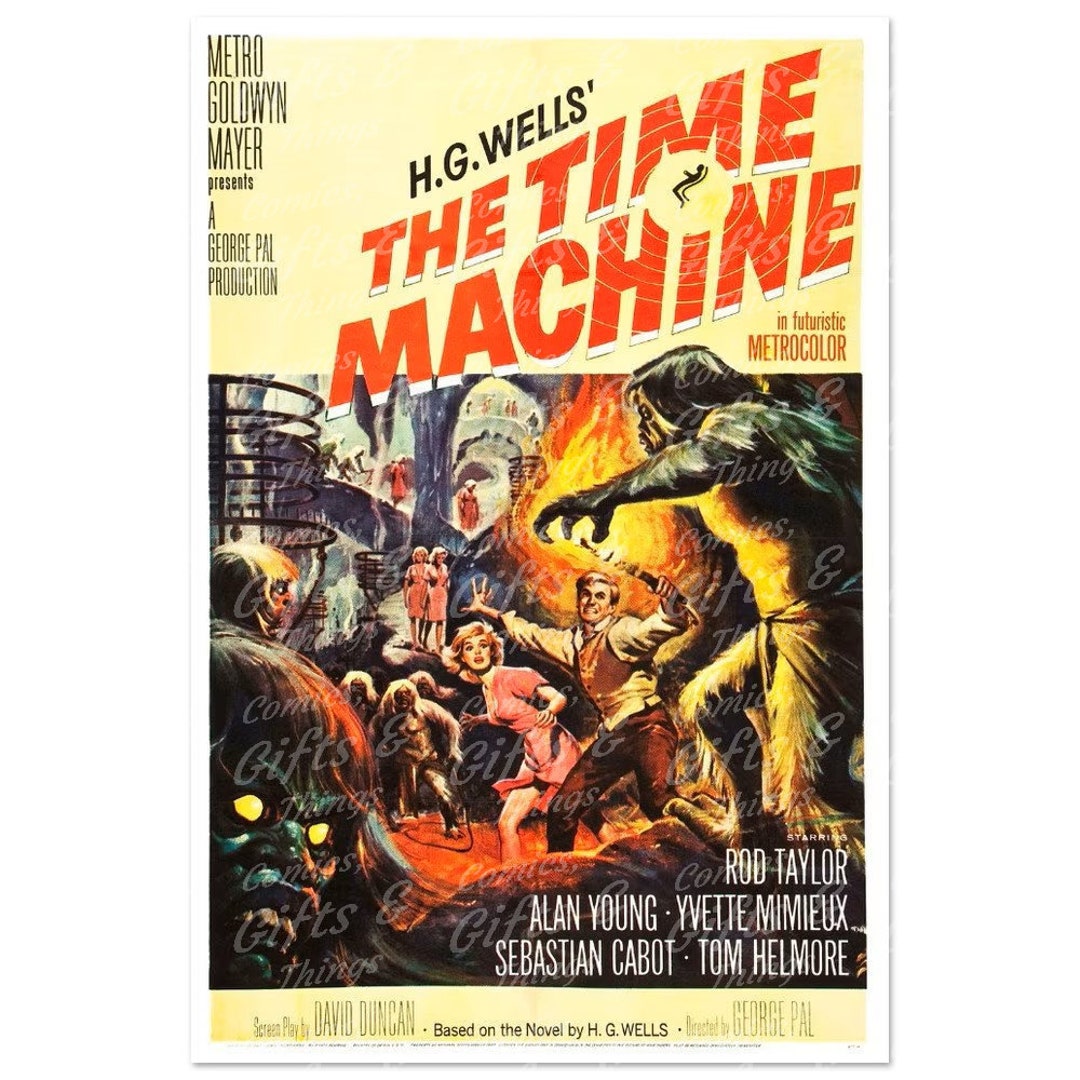 1960 HG Wells' the Time Machine Movie Poster - Etsy