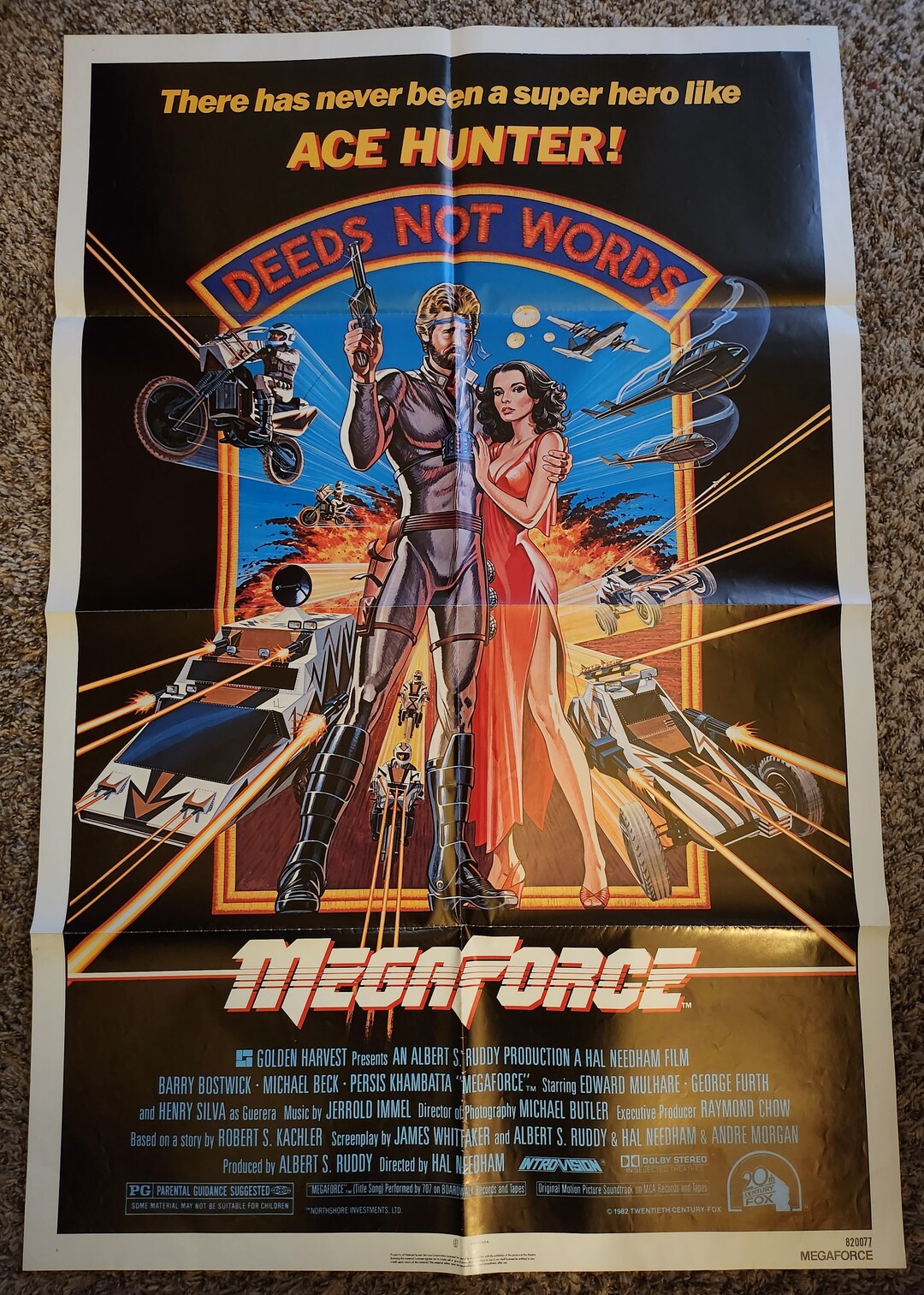 Authentic Megaforce 1982 One Sheet Movie Poster 27" X 41" - Shipped Folded - Etsy
