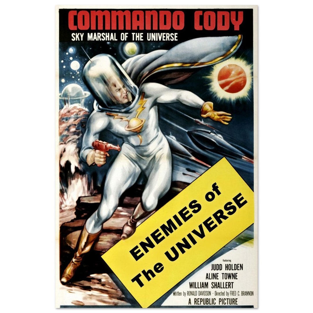 1953 Commando Cody Serial Movie Poster - Etsy