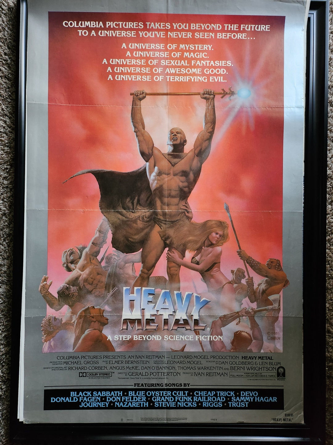 1981 Heavy Metal Original One Sheet Movie Poster - Etsy