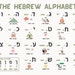 Hebrew Alphabet Poster Hebrew Alphabet Placemat Hebrew Letters Tracing ...