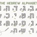 Hebrew Alphabet Poster Hebrew Alphabet Placemat Hebrew Letters Tracing ...