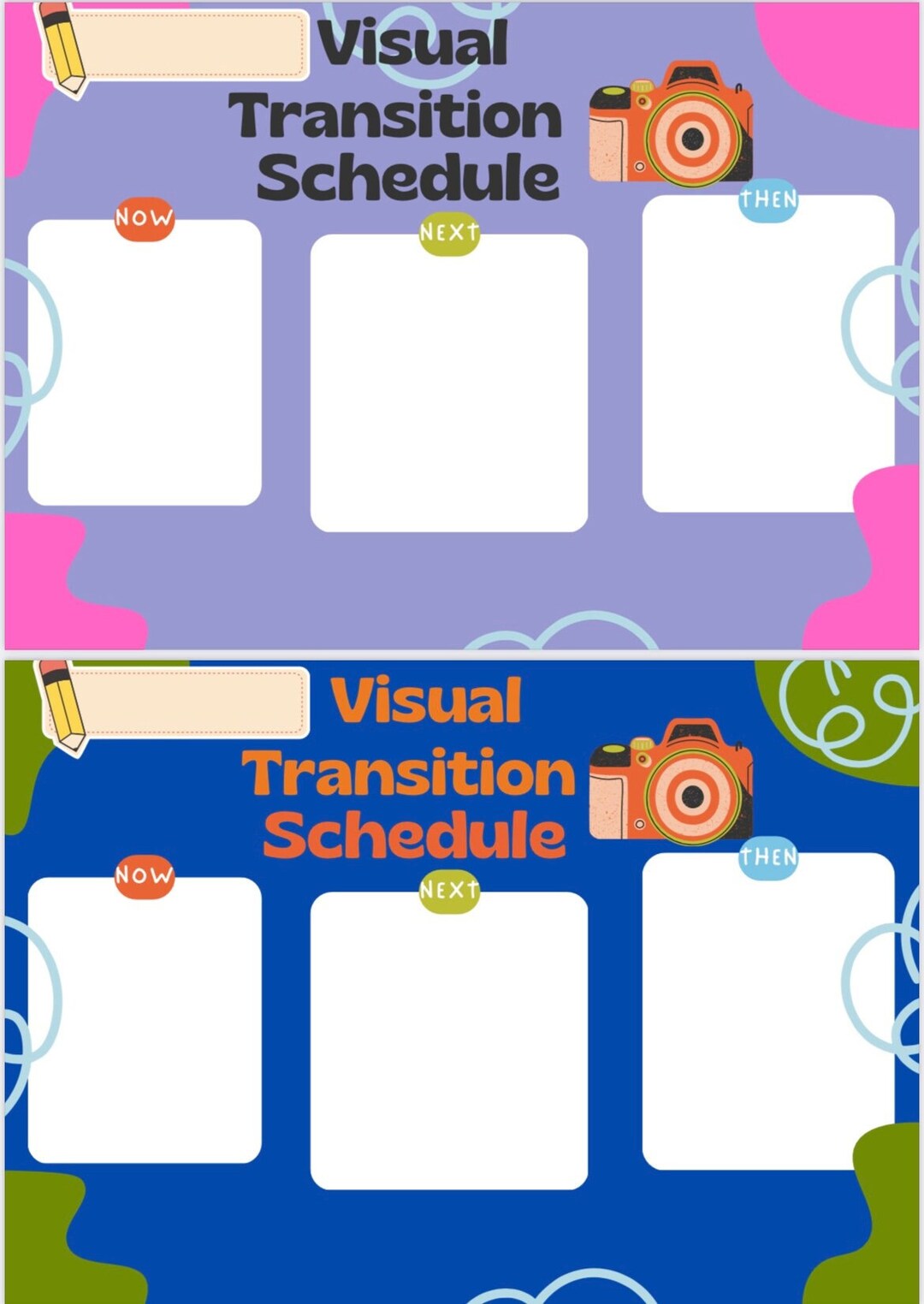 Visual Charts for Children With Autism - Etsy