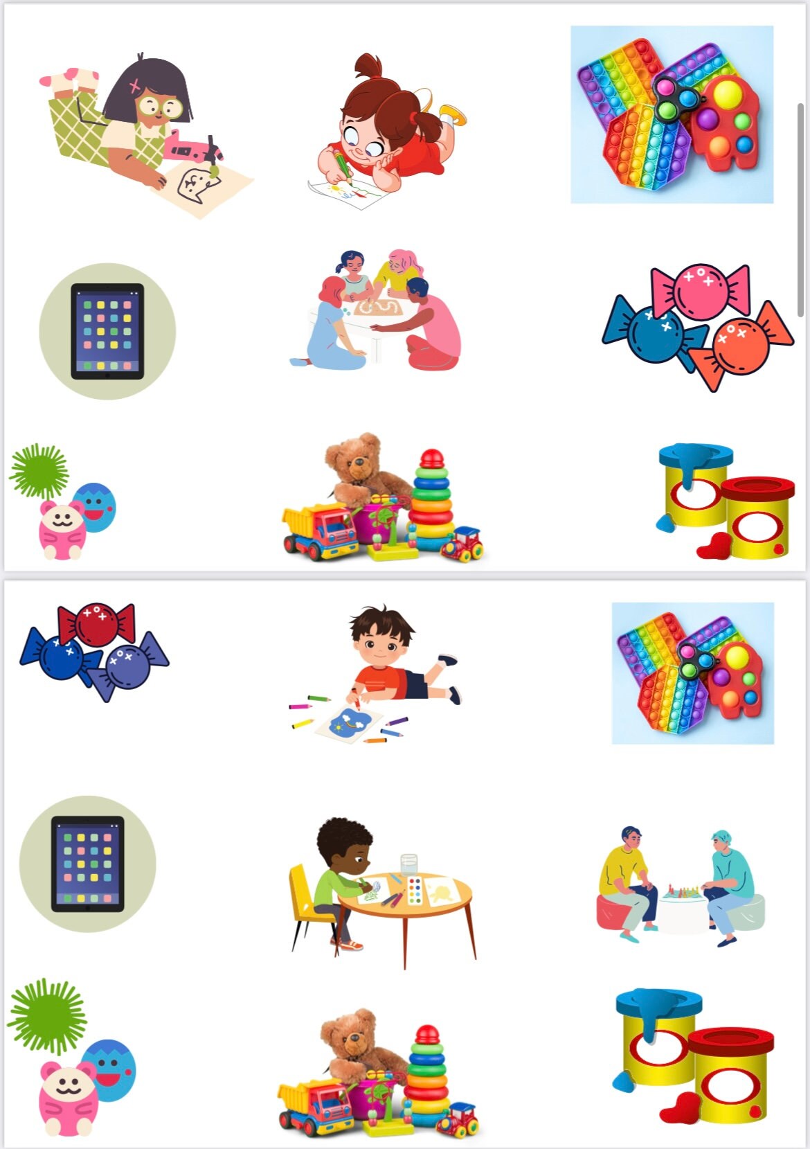 Visual Charts for Children With Autism - Etsy