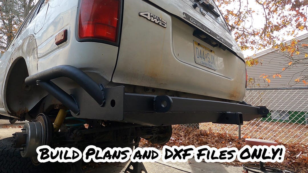 80 Series Land Cruiser Rear Bumper Build Plan and DXF Files - Etsy