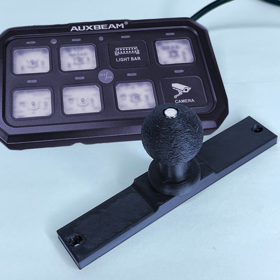Auxbeam 8 Gang XL Switch Panel Ball Mount: Off-road Vehicle Accessory ...