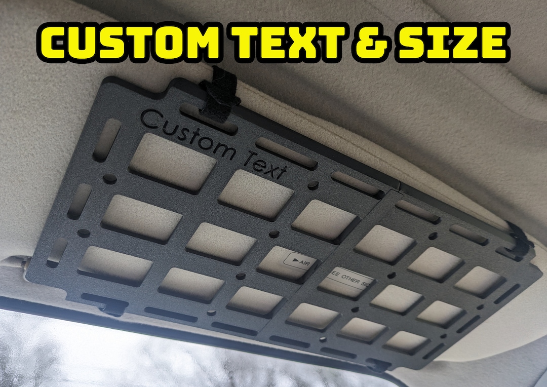Customized Universal MOLLE Panel Sun Visor Custom Size and Text ...