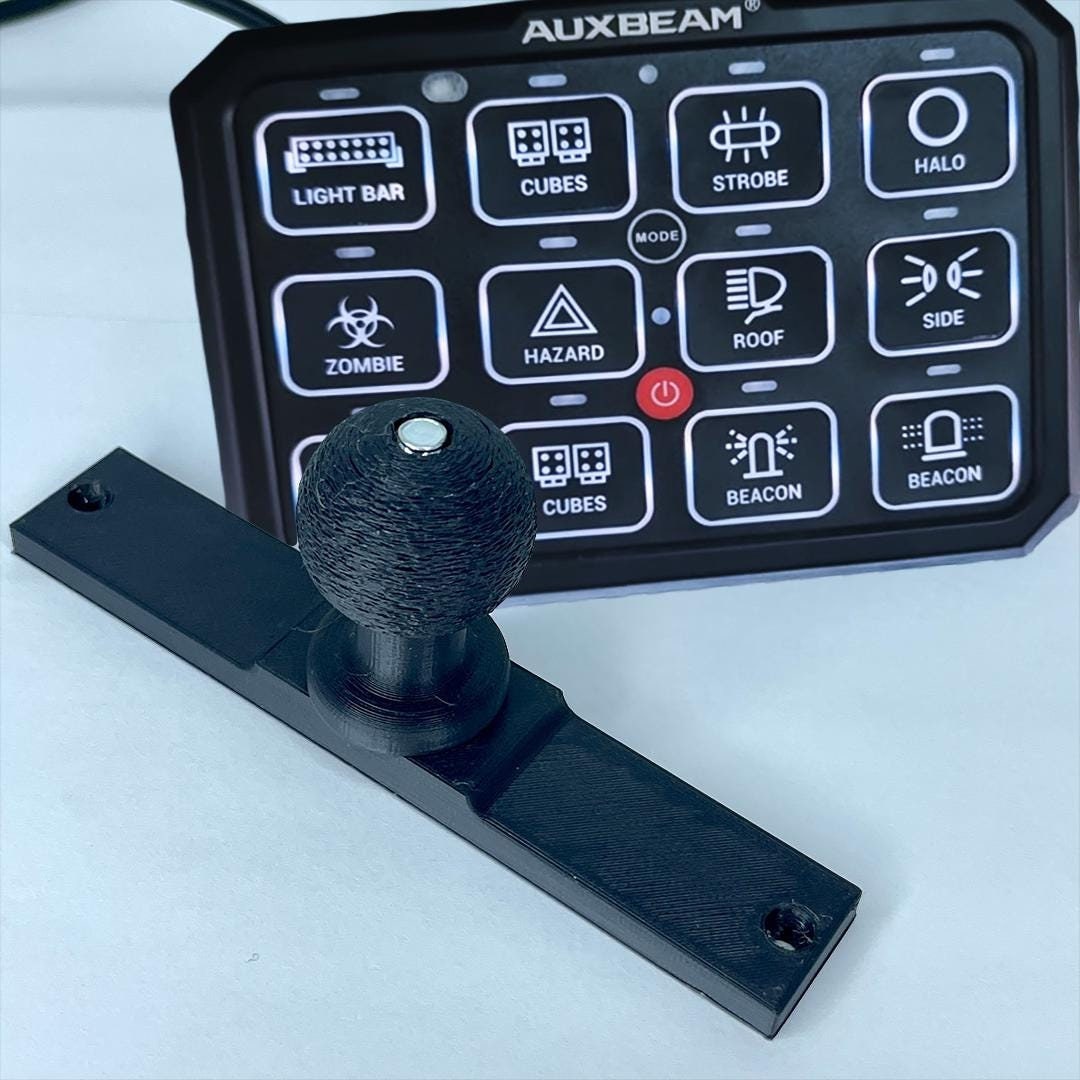 Auxbeam 12 Gang Switch Panel Ball Mount: ASA Overland Vehicle Accessory ...