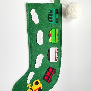 Children's Christmas Train Stocking, Custom Handmade 100% Wool Felt - Etsy