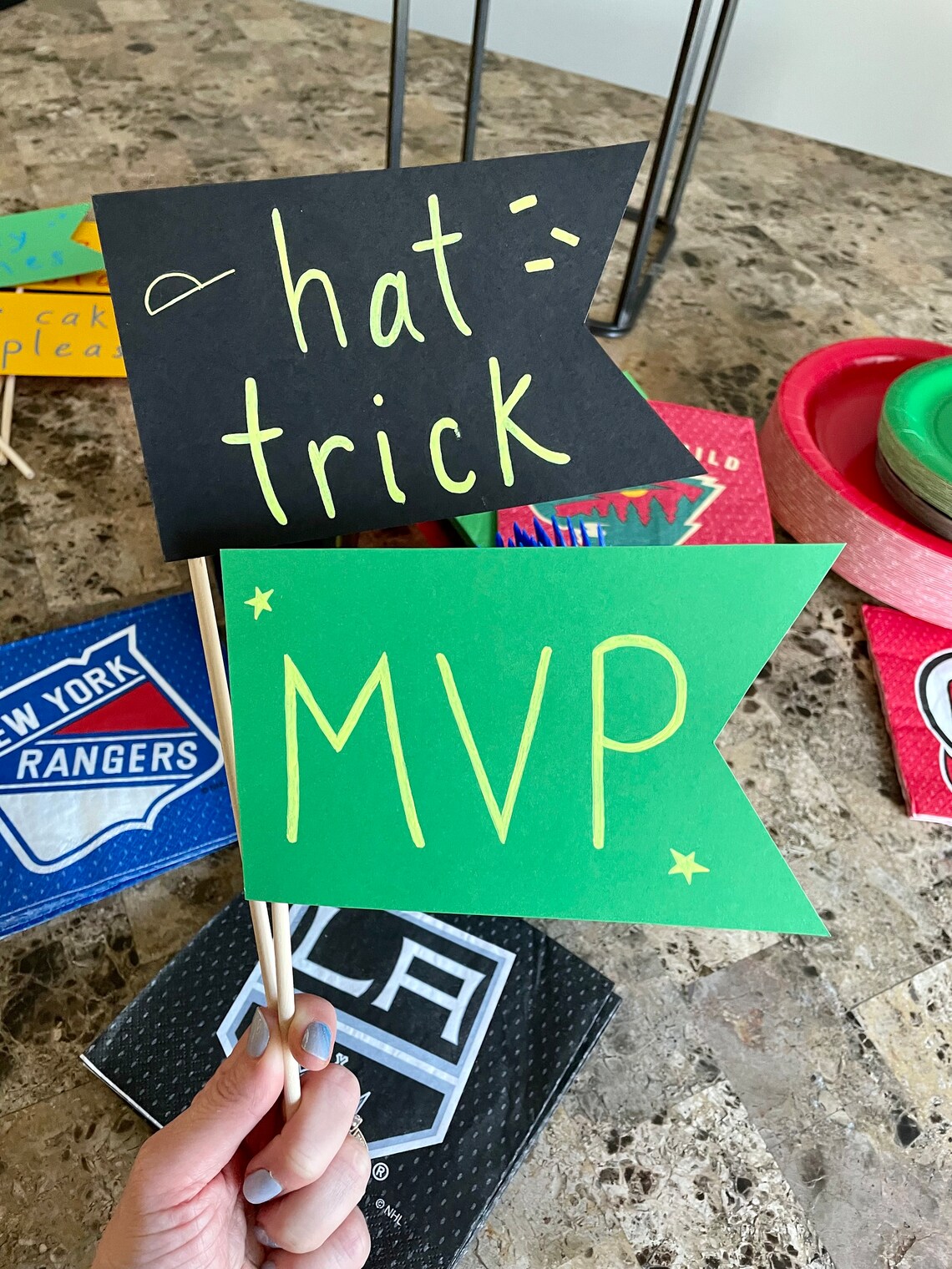 Custom Birthday Handmade Flag Sign, Personalized Phrase or Saying or ...