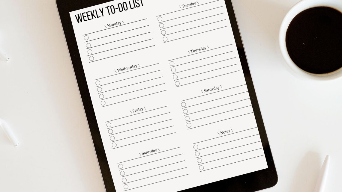 To Do List Bundle, Digital to Do List, Printable to Do List, ADHD to Do ...