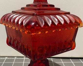 Red Candy Dish - Etsy